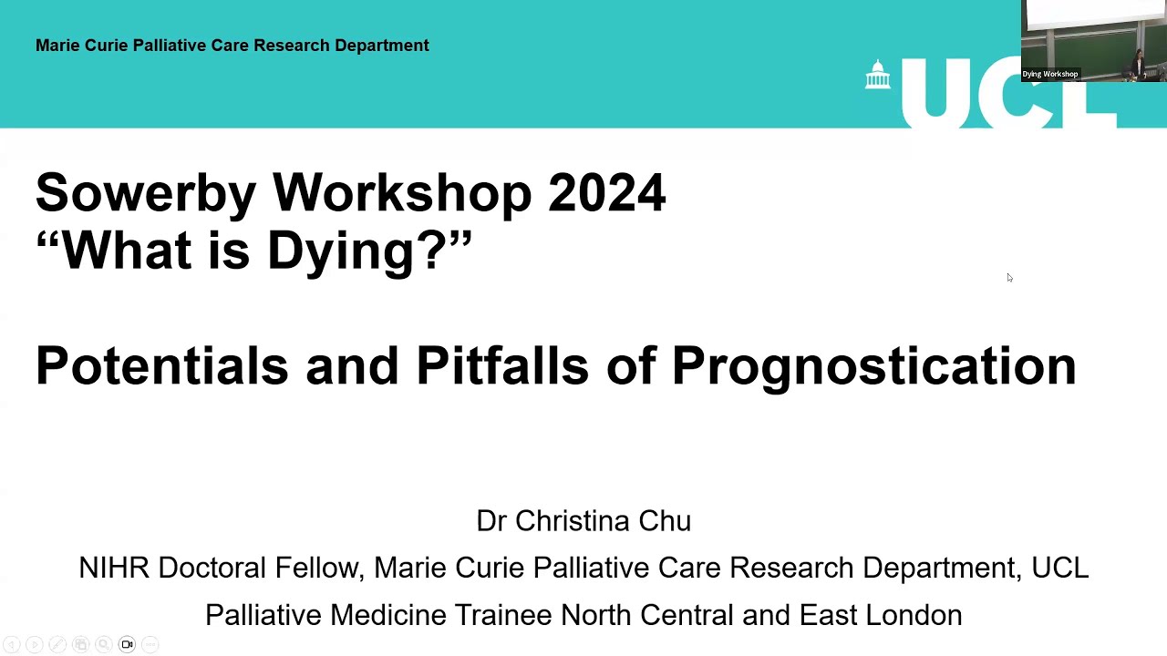 Christina Chu: Potentials and Pitfalls of Prognostification - YouTube