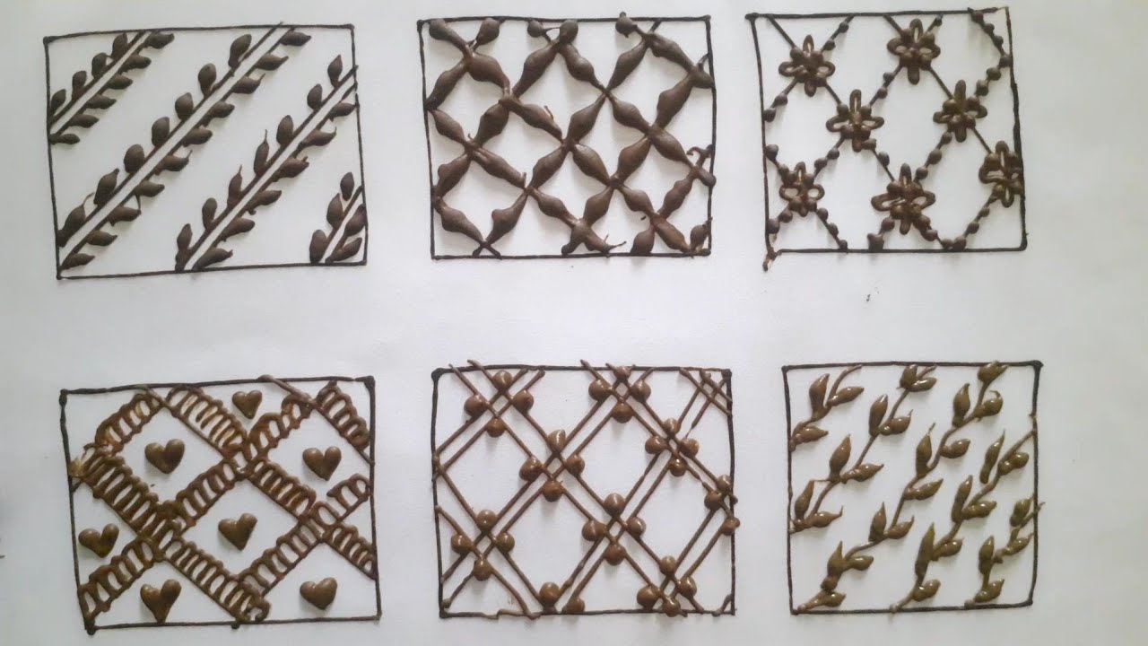 Mehandi filler elements | Basic mehndi shapes - YouTube