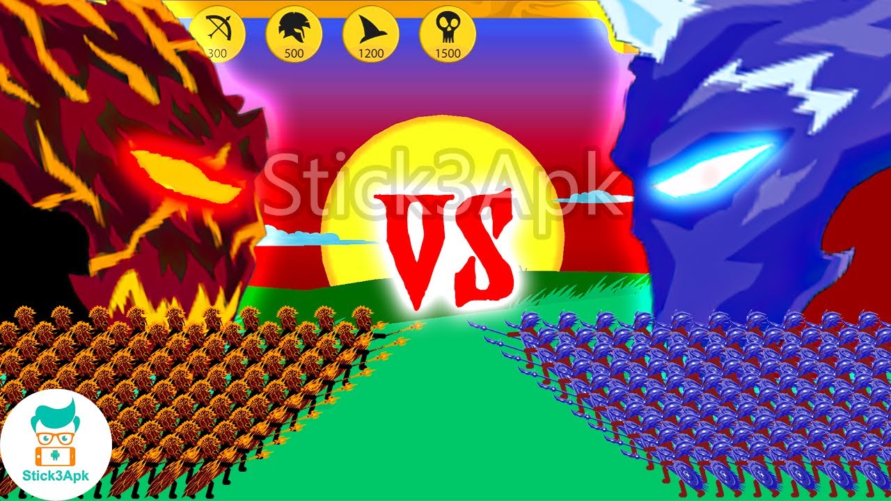 🔥 ️ELEMENTAL BATTLE: Lava vs Ice Giant Super STICK FIGURE | Stick War ...