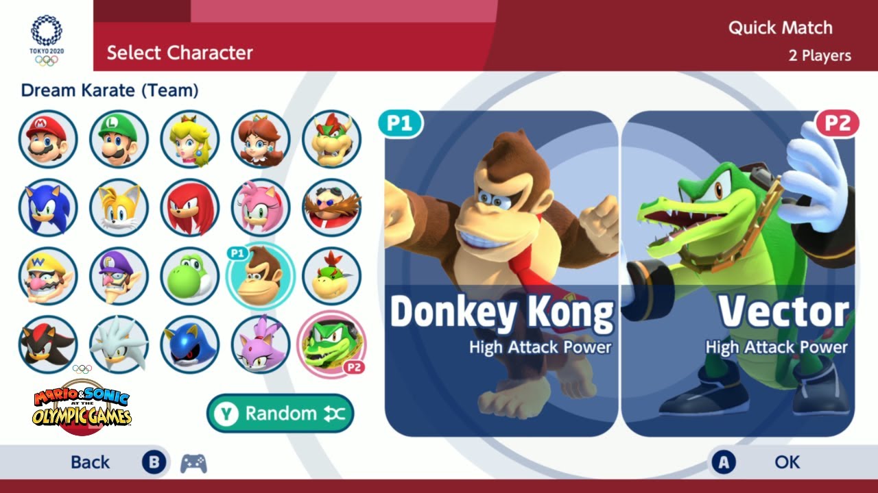 Donkey Kong Vs Vector At The Olympic Games Tokyo 2020 Gameplay Switch ...