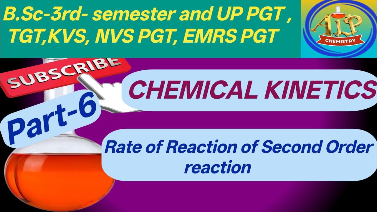 Rate of Reaction of Second Order reaction ( Second Order reaction ...