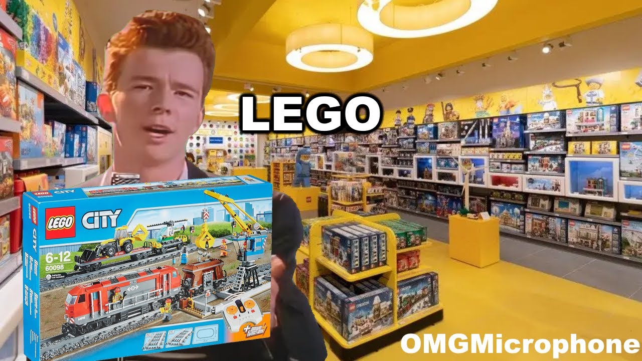 Rick Astley Buys Legos - YouTube