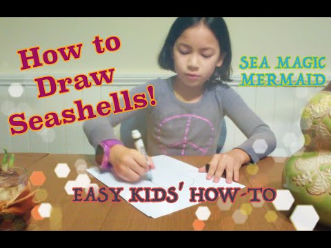 (For Kids!) How to Draw Seashells with Sea Magic Mermaid! - YouTube