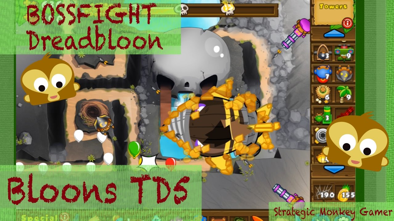 How to win BOSSFIGHT | Bloons TD5 | Dreadbloon tutorial - YouTube
