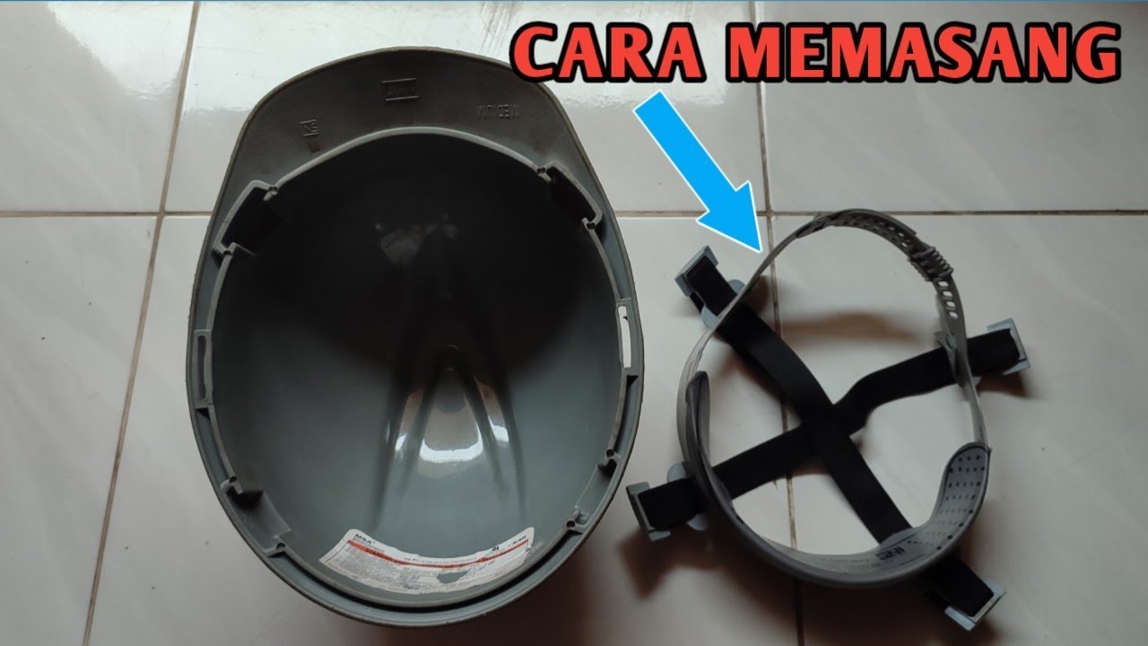 Tutorial Cara Memasang Tali Daleman Helm Kerja Proyek ( Safety) - YouTube