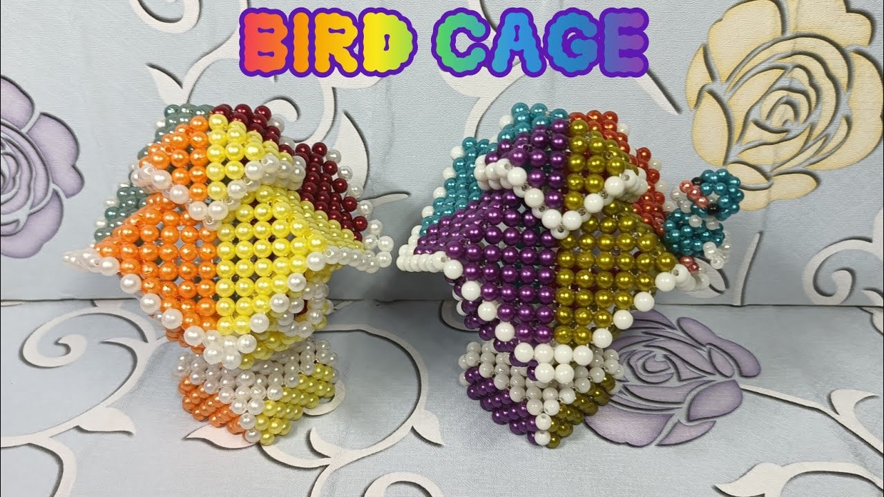 3D Beaded Bird Cage by Craft Novelty Sons - YouTube