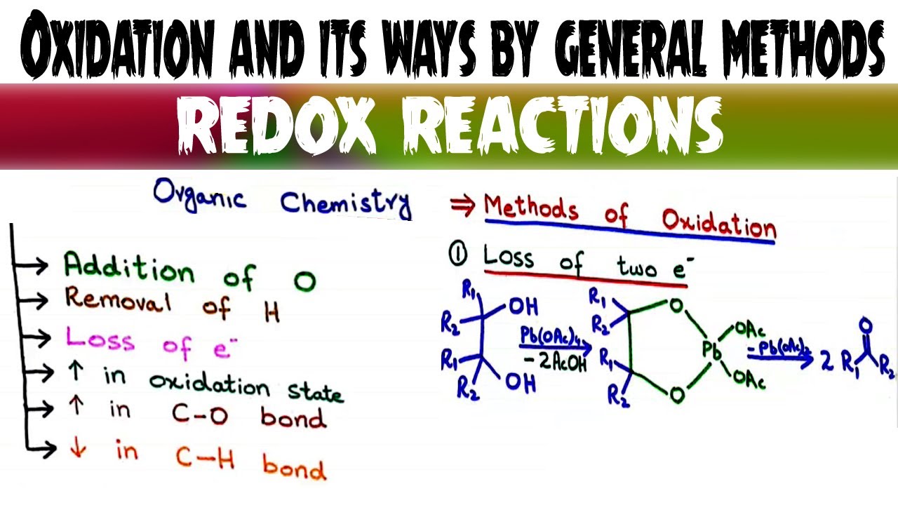 Oxidation and its ways in Chemistry by general methods - YouTube