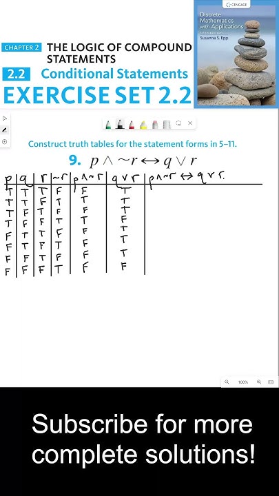 (2.2.9) Constructing Truth Tables for Biconditionals with Multiple Variables - YouTube