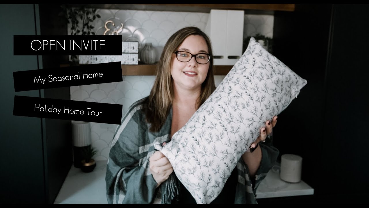 OPEN INVITE!! My Seasonal Home Tour | Holiday Home Tours Invite - YouTube