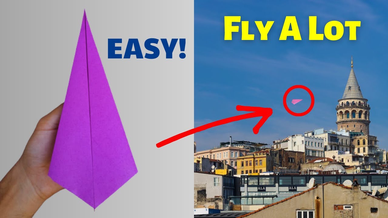 How To Make a ANTI GRAVITY Paper Airplane | EASY Paper Plane - YouTube
