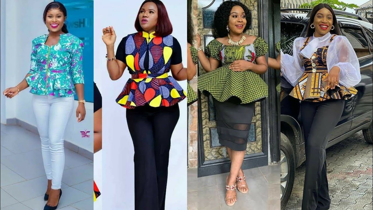 🆕️TRÈS BELLE TENUE AFRICAINE DE PEPLUM HAUT MOYEN 2023 WAX/PAGNE ...