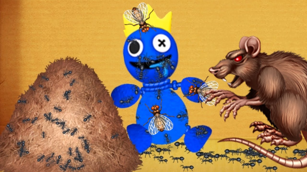 ANTHILL vs SEWER RATS | Kick The Buddy Mod Blue in Rainbow Friends ...