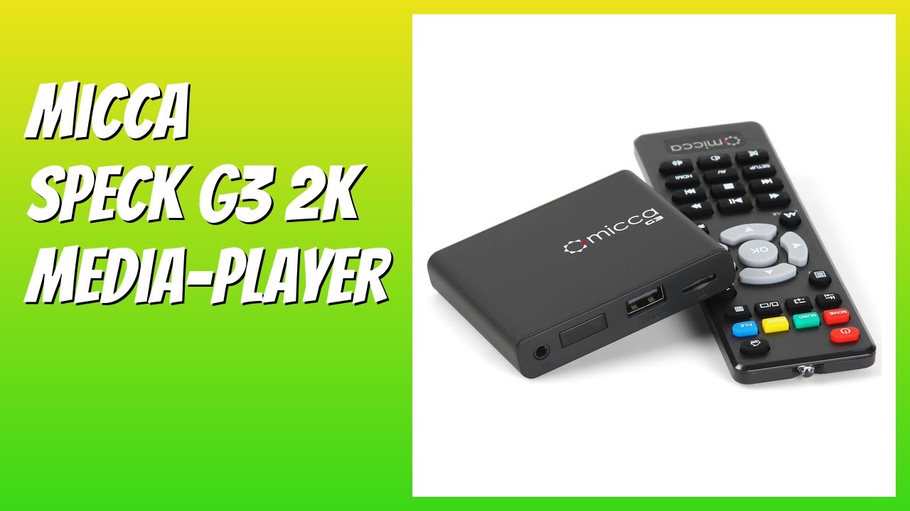 BEWERTUNG (2025): Micca Speck G3 2K Media-Player. WESENTLICHE ...