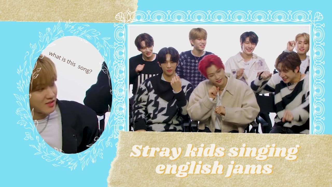 Stray kids singing in English - YouTube