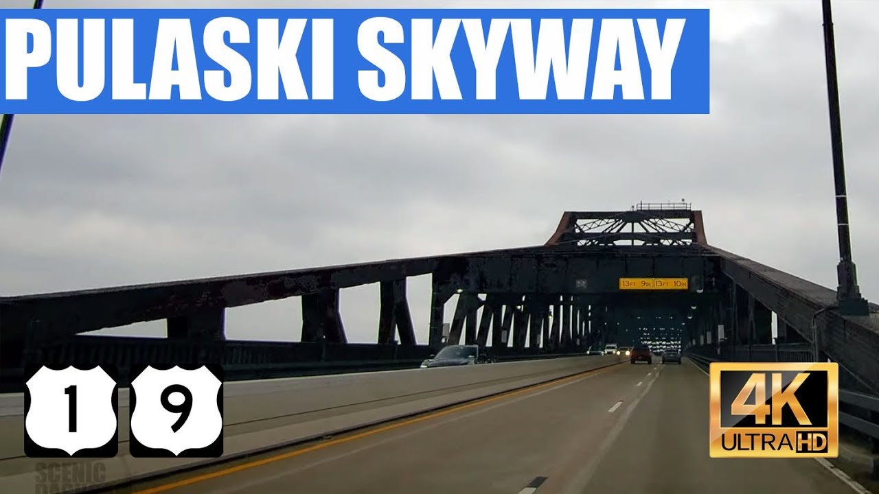Pulaski Skyway drive from Newark to Jersey City (4K) - YouTube