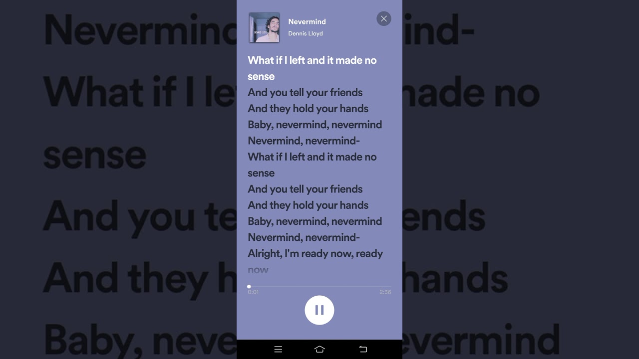 Nevermind Lyrics - Dennis Lloyd - YouTube