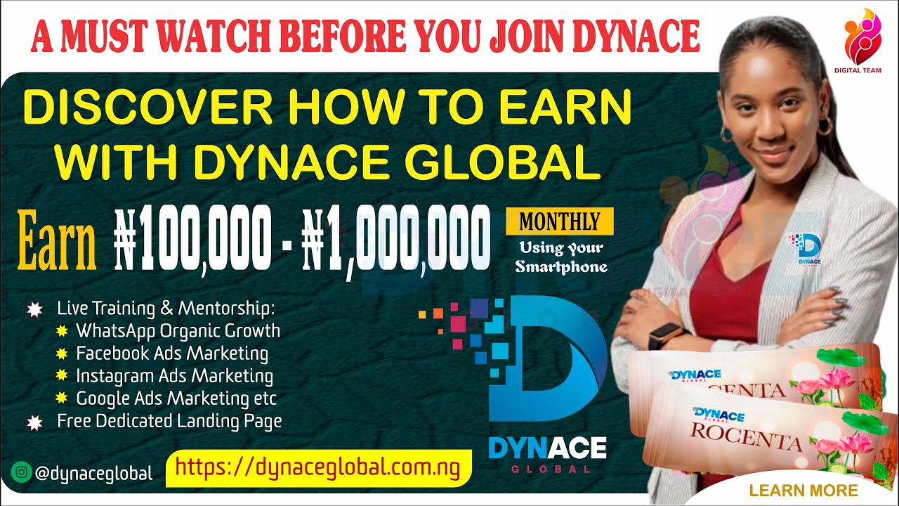 Full Explanation of Dynace Global Compensation Plan || How to make your first $2000 in Dynace ...