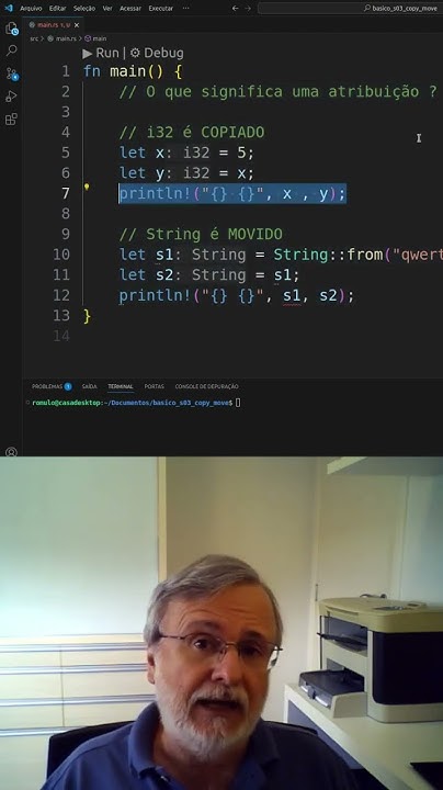 21. Linguagem Rust, Move versus Copy, Rômulo Silva de Oliveira, #shorts #rust #rustlang - YouTube