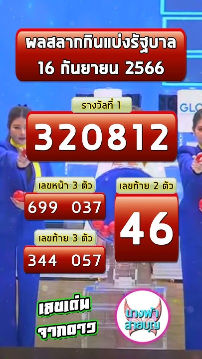 #16กันยายน66 #งวด16_9_66 #ตรวจหวย #รางวัลที่1#นางฟ้าสายบุญ #ใบตรวจหวย #หวยไทย #เลขเด่นจากดาว ...