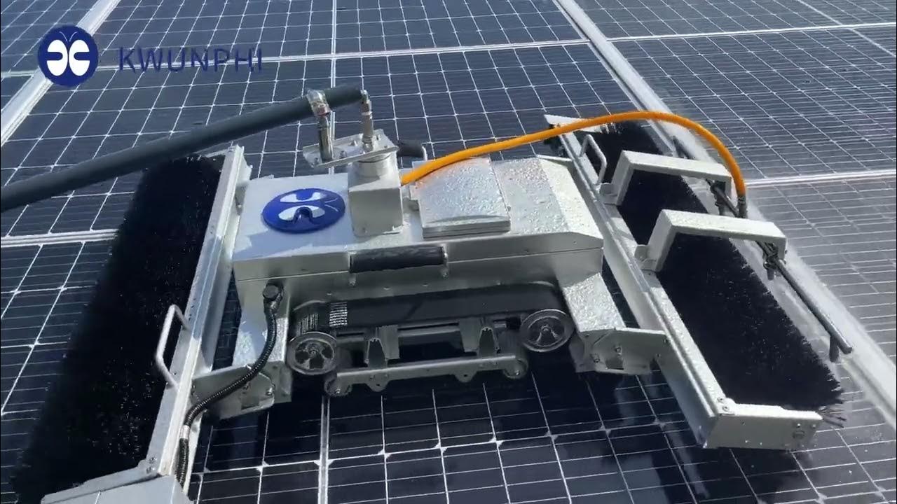 Solar panel clean Robot/PV panel clean AI robot/Photovoltaic panel ...