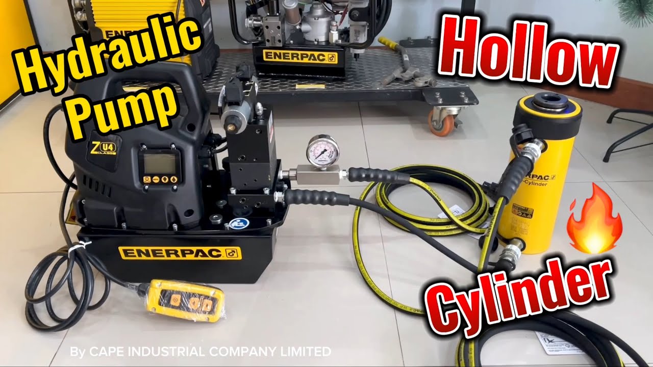 Review ปั๊มไฮดรอลิกไฟฟ้า ZU4408SI ใช้คู่กับกระบอกแม่แรง RRH307 - YouTube
