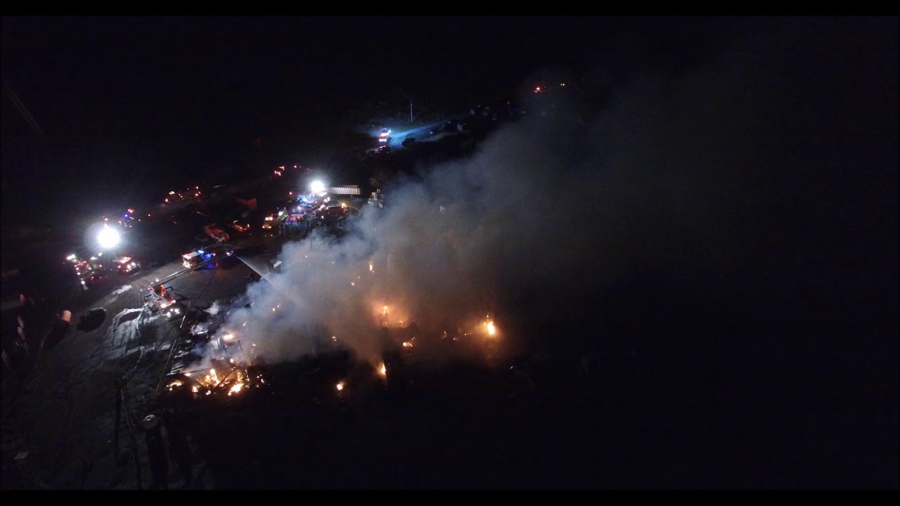 Commercial structure fire at Stivason and Sons Trucking Inc., Avonmore ...