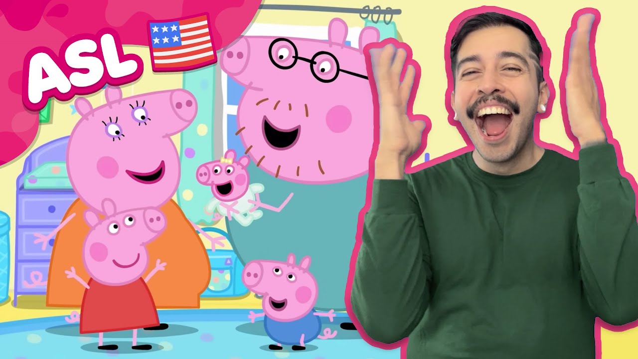 Meet Baby Evie! 💖 ASL Peppa Pig Tales 👋 Peppa Pig - Sign Language for ...