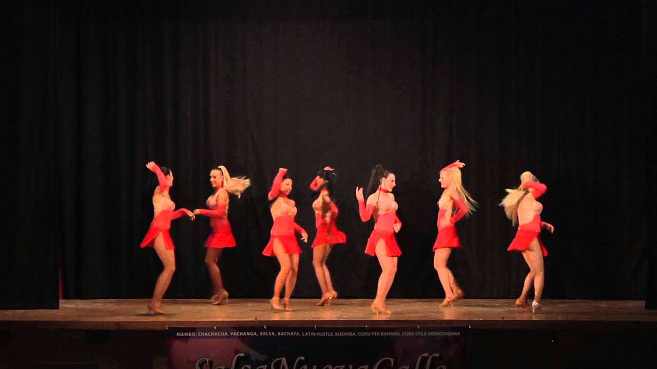 Mambo Ladies @Yambere salsa ny style Saggio-Spettacolo 2015 Pisa - YouTube