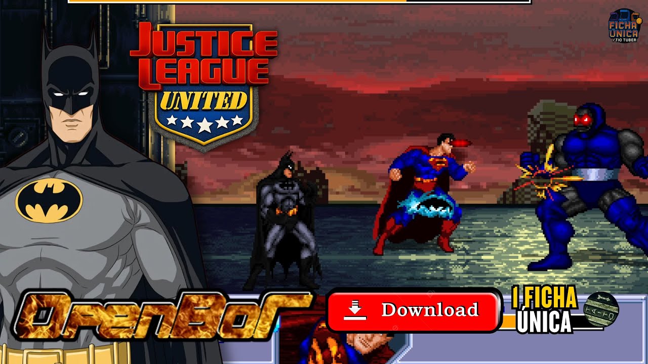 Justice League United | OPENBOR | FULL GAMEPLAY COMPLETO | DOWNLOAD ...