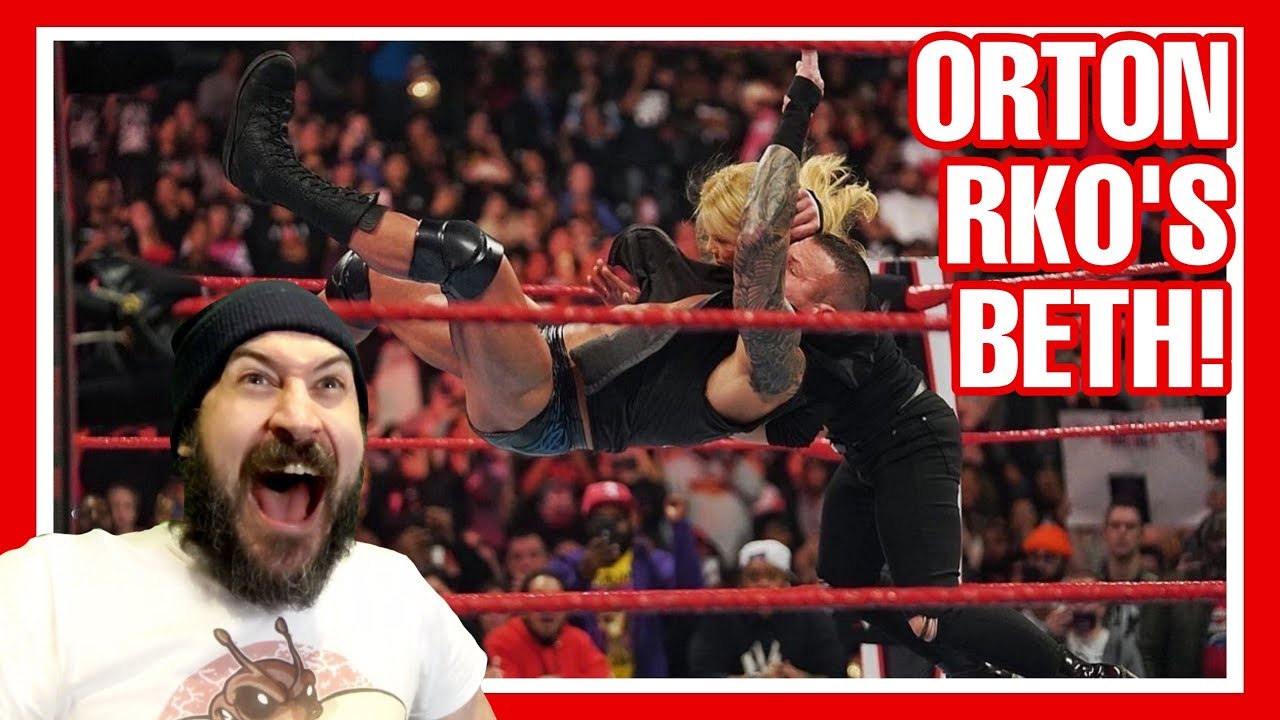 RANDY ORTON RKO'S BETH PHOENIX!!!! WWE RAW reaction 3/2/20 - YouTube
