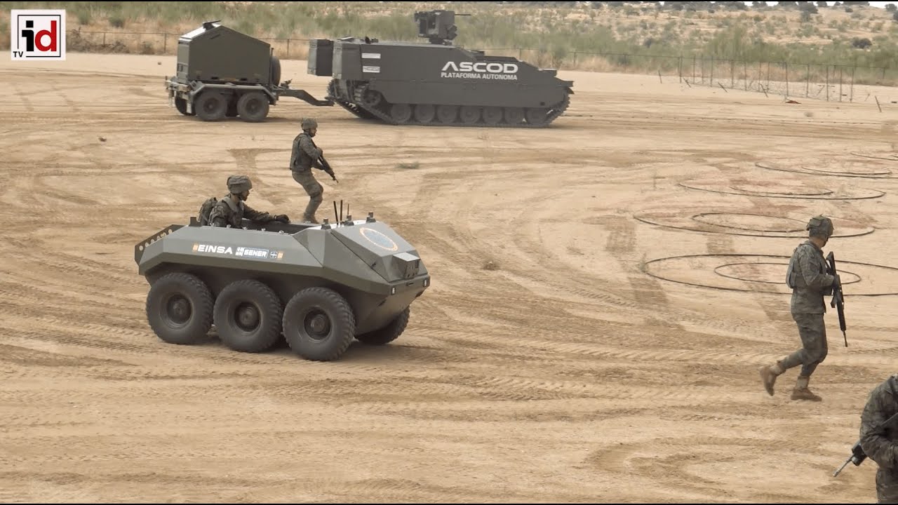 La Legión realizó una demostración con UGV y UAV | Ascod, Alano, Themis ...