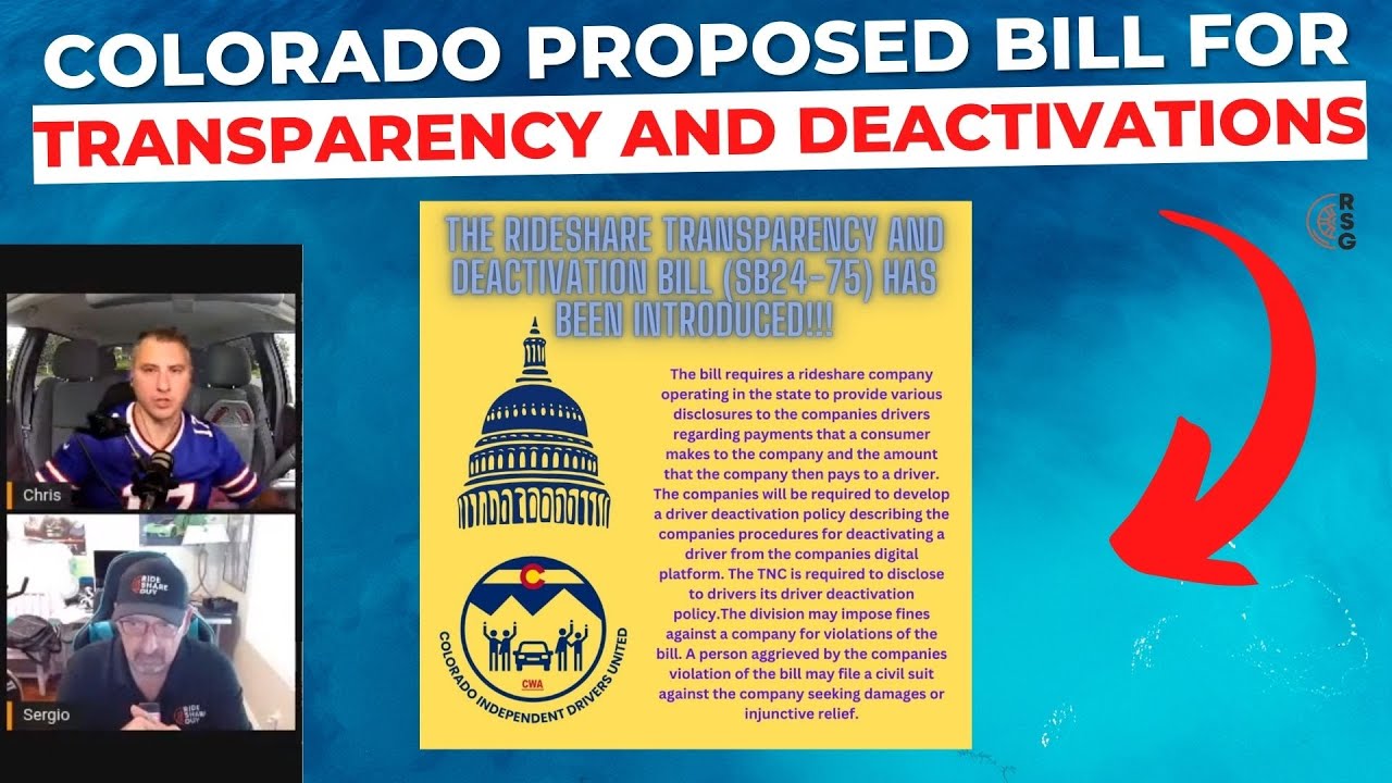 Colorado Introduces Bill On Transparency And Deactivations For Gig ...