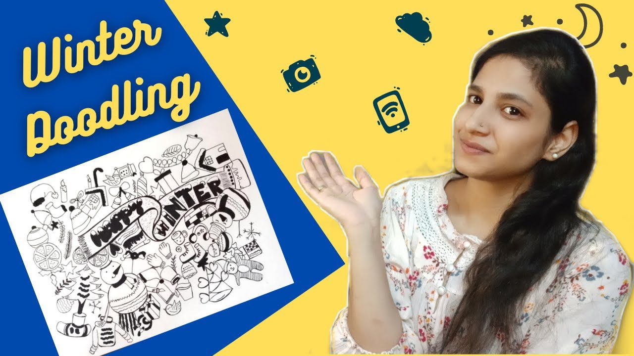 Its Winter Doodling 😀🥰| Doodle Art 😁 - YouTube