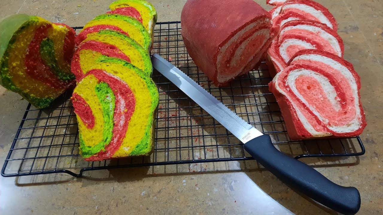 How I Make Multi Coloured Bread | @SpiceIslandCooking473 - YouTube