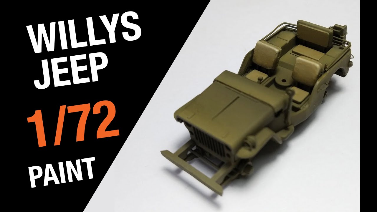 Academy Willys Jeep 1/72 - Part 2 Painting - YouTube