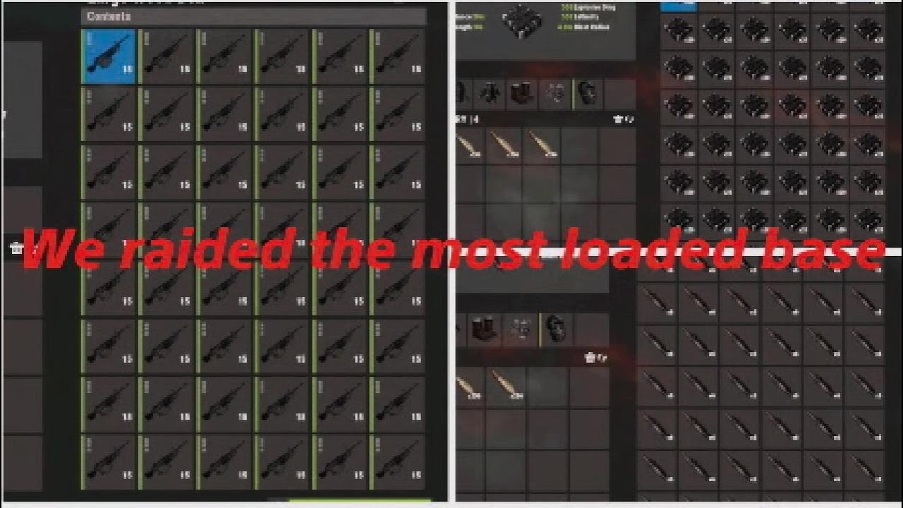We RAIDED the most LOADED base in RUST - YouTube