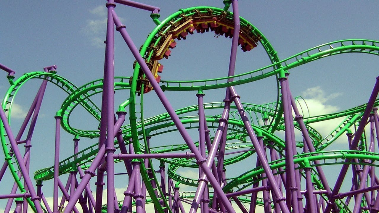 Top 9 Six Flags America Roller Coasters - YouTube