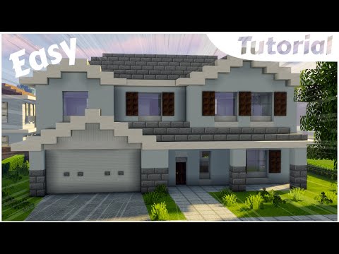 How to build a Large Suburban House #9 || Minecraft Tutorial - YouTube