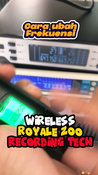 Cara ubah frekuensi mic wireless genggam recording tech HH royale 200 #micwireless #soundsystem ...
