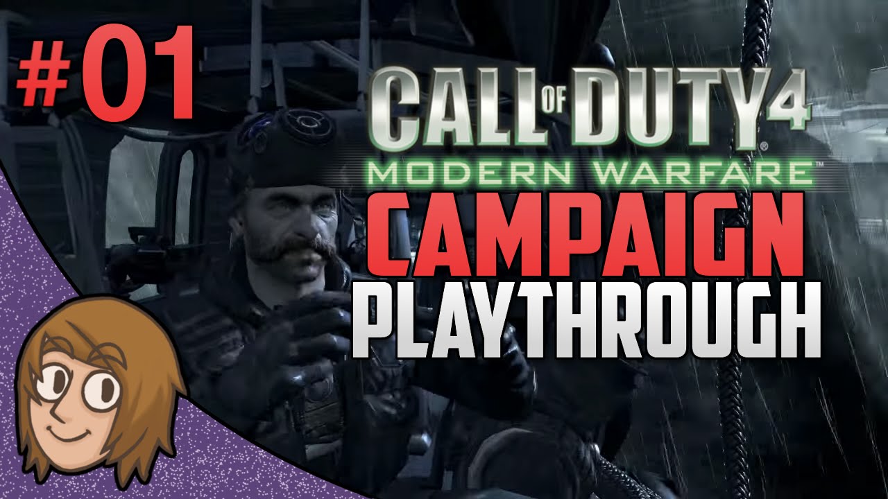 Call of Duty 4: Modern Warfare - PART 1 - Cleaning Crime With Soap ...