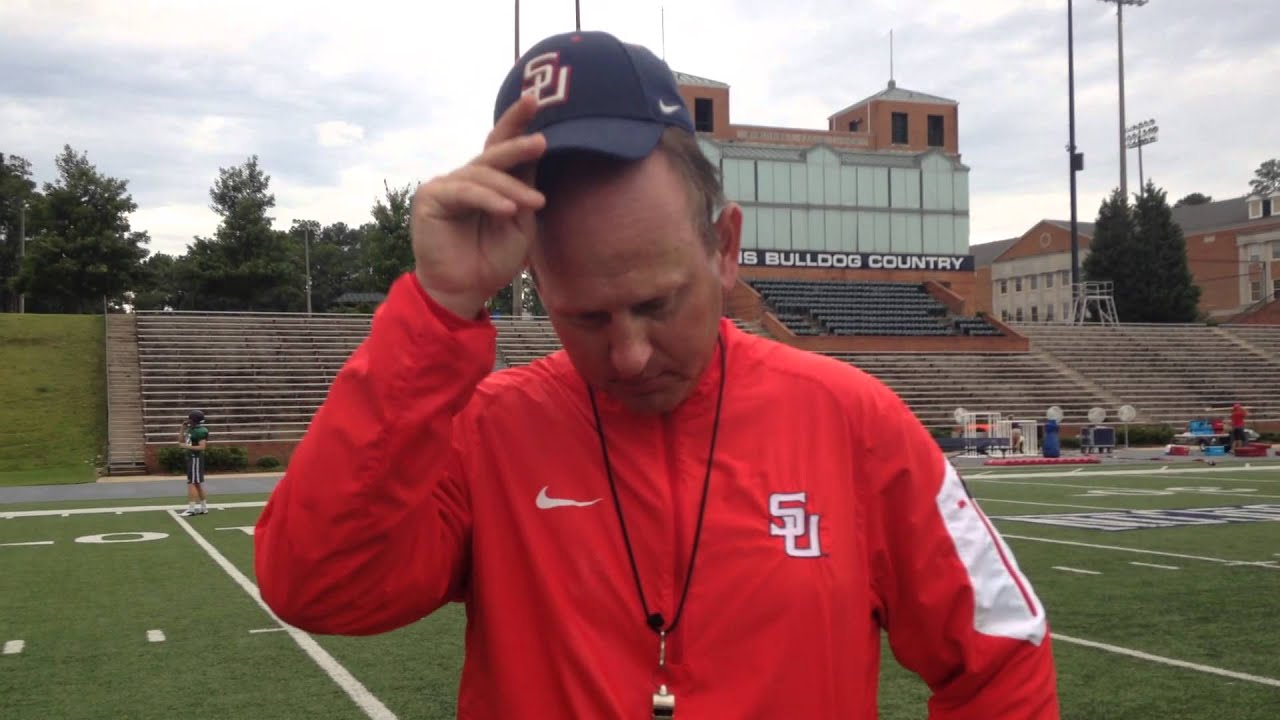 Samford head coach Chris Hatcher, Aug. 19, 2015 - YouTube