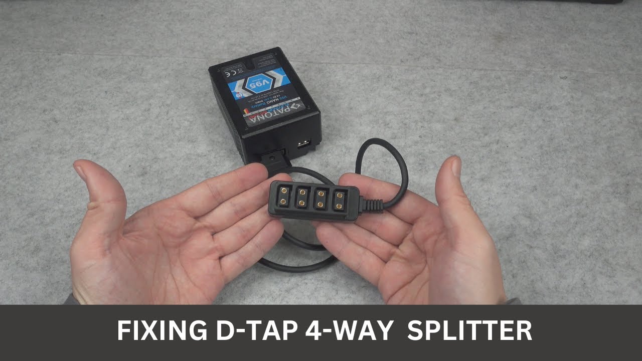 Fixing 4 port D-TAP splitter by soldering P-TAP plug - YouTube