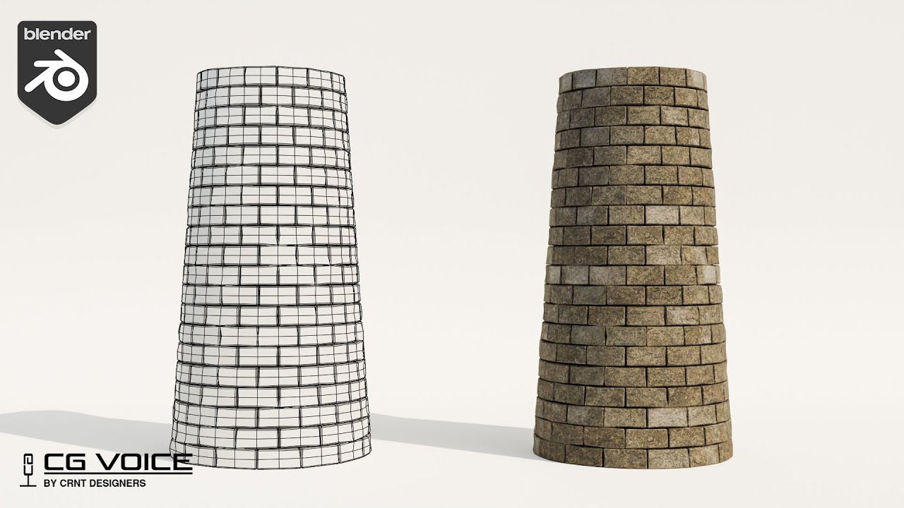 how to model this stone tower in blender _ blender non destructive ...
