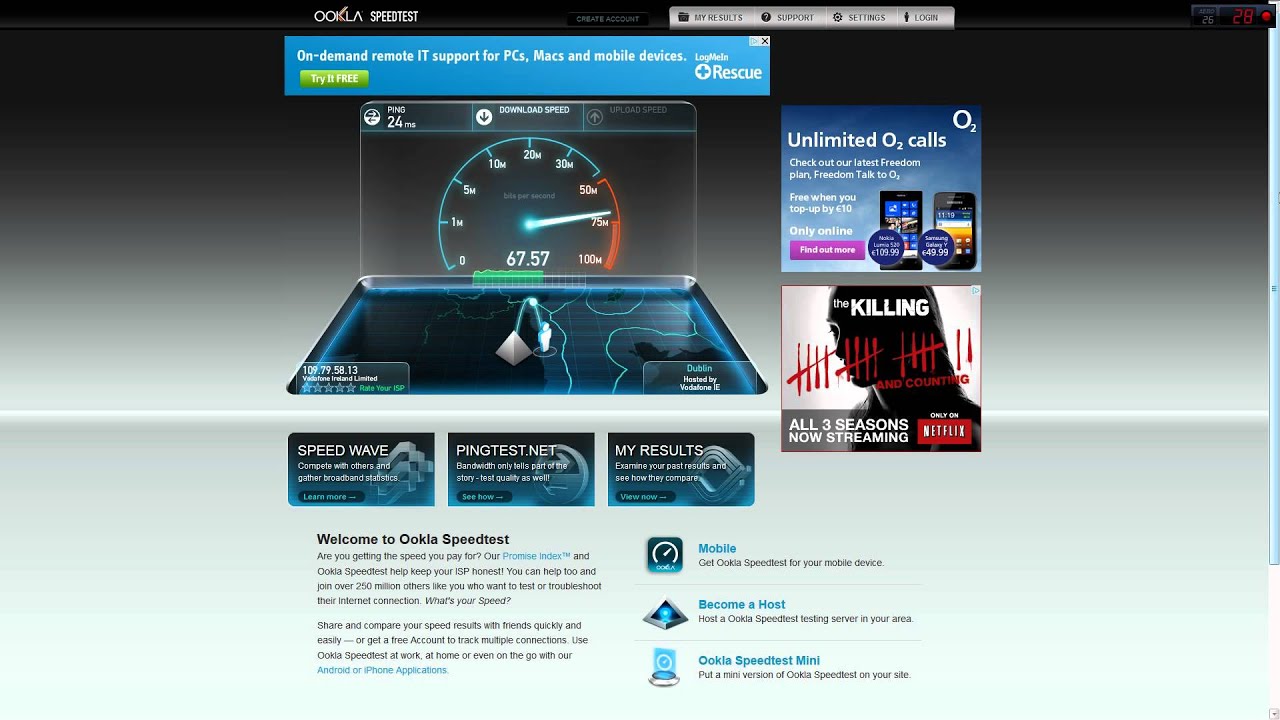 Vodafone Eircom Efibre Ireland - YouTube