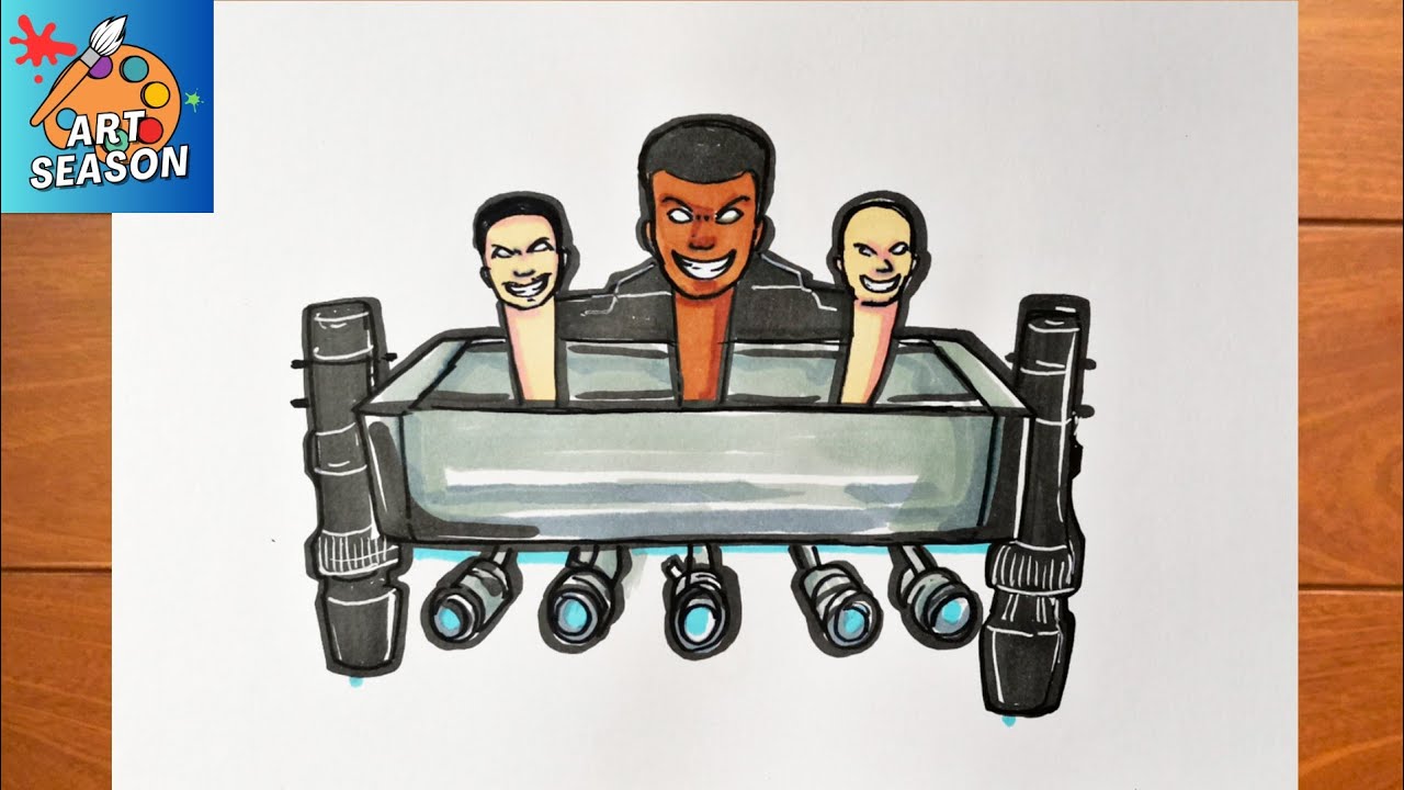 How to Draw Giant Jetpack Rocket Launcher Triple Skibidi Bathtub - YouTube