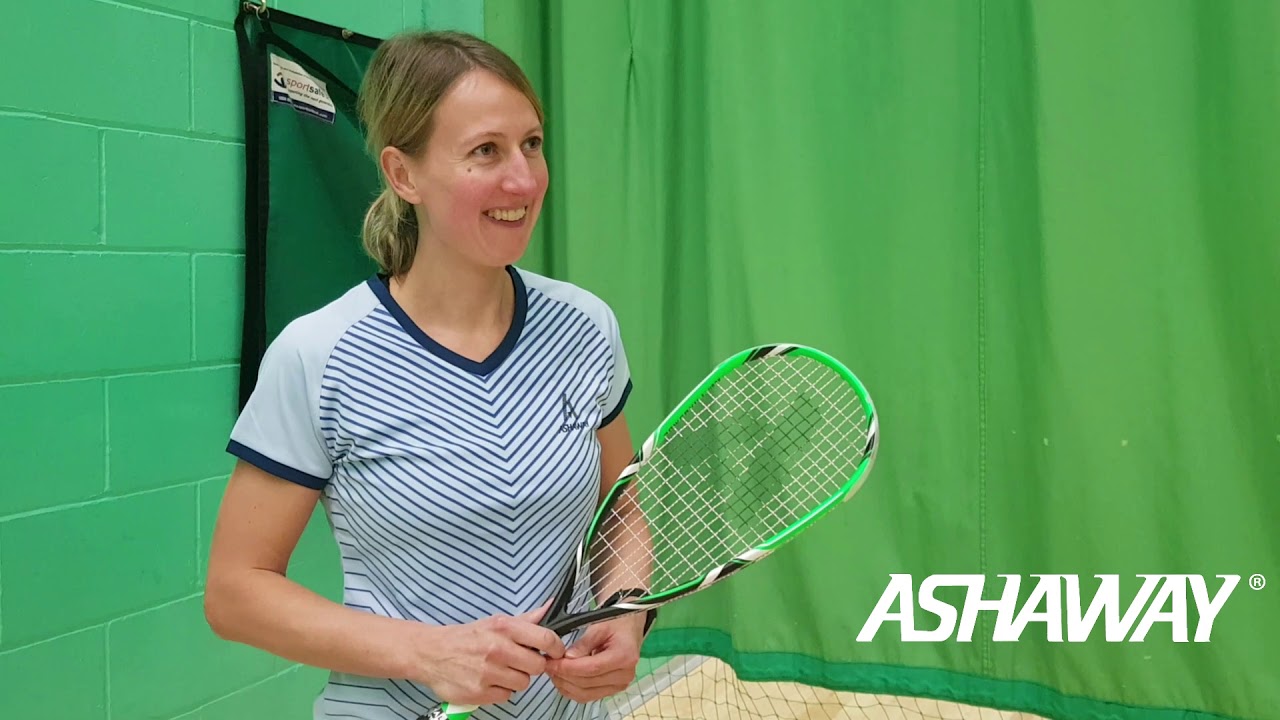 When Ashaway met Alison Waters (using the Ashaway Powerkill 115 squash ...