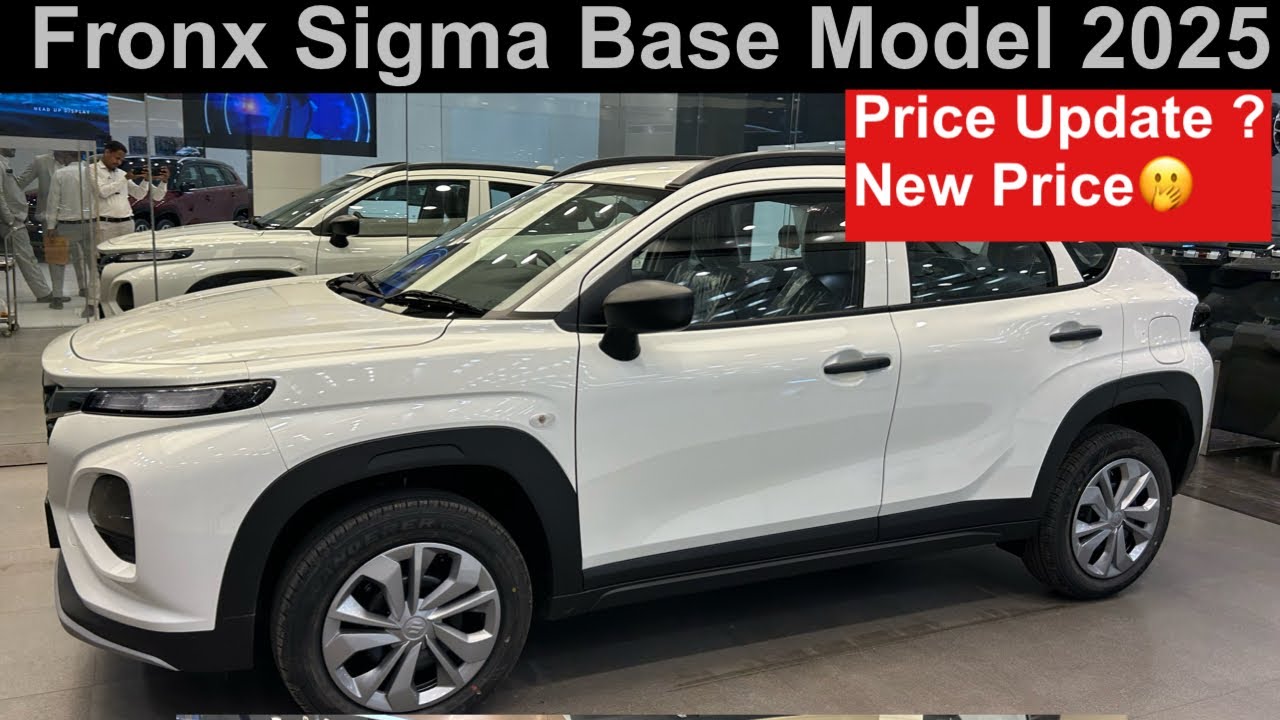 Fronx Sigma Base Model l New Price 2025 l Ex-Showroom ₹752000 l ...