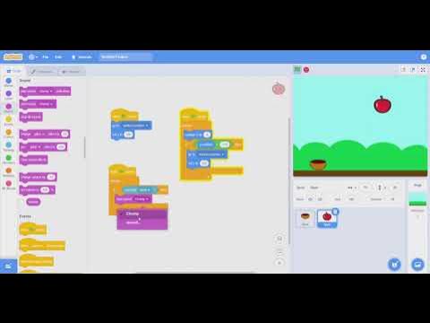 How to Make Game in Scratch? Catch the Apple Game - YouTube