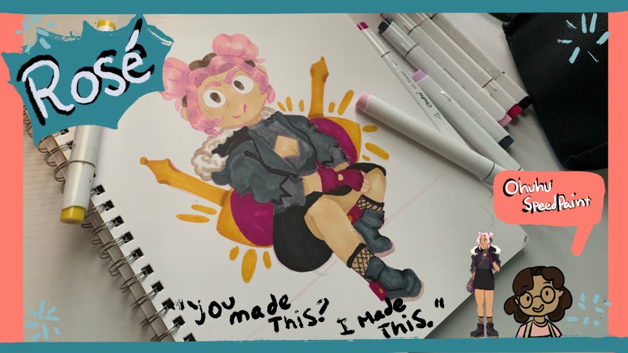 Rosé from Drawtectives || Ohuhu speedpaint! - YouTube