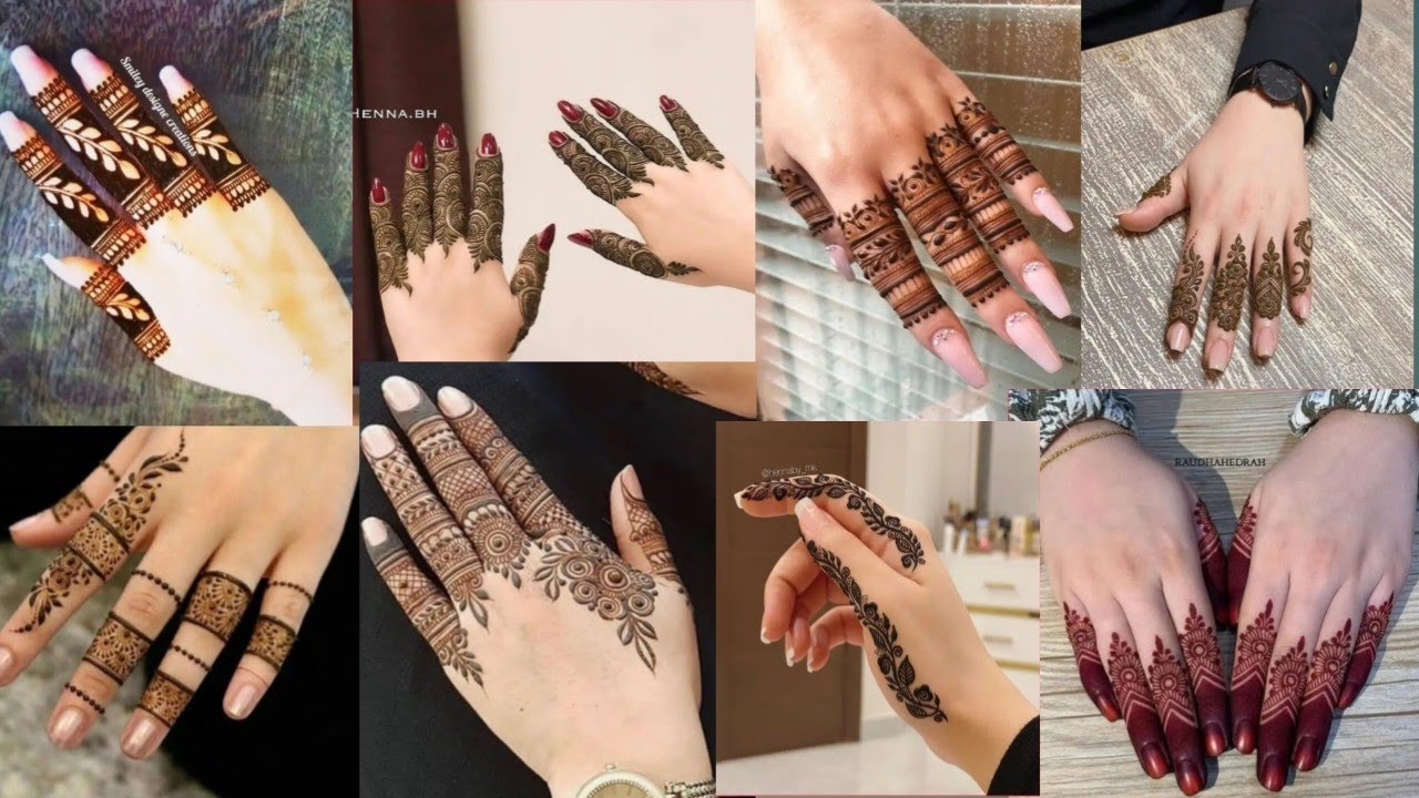 Beautiful finger design | finger mehndi design | mehndi fingar design # ...